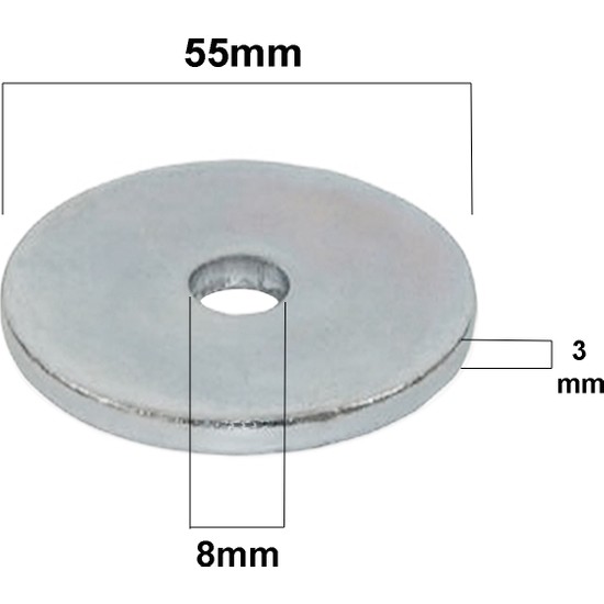 Alet Çantam 55MM Büyük Kalın Demir Pul Galvanizli Şase Vida Fiyatı