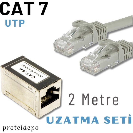 Irenıs 2 Metre Cat7 Utp Kablo Uzatma Seti, Ethernet Kablo ve Fiyatı