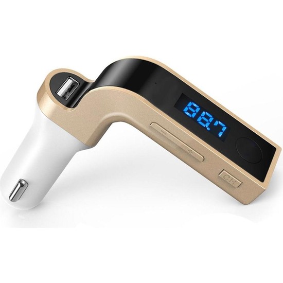 Fm Transmıtter Modülatör Şarjlı Bluetooth USB Sd Car-G7 Fiyatı
