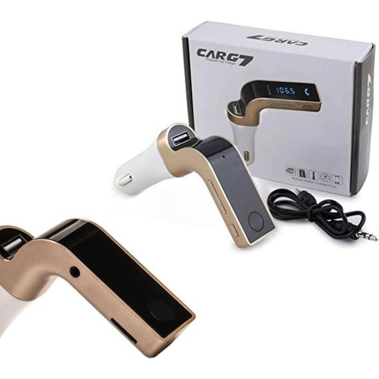 Fm Transmıtter Modülatör Şarjlı Bluetooth USB Sd Car-G7 Fiyatı