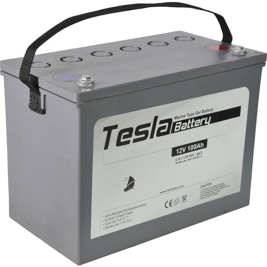 Tesla 12V 100AMPER (Ah) Marin Jel Akü (Extra Performans) Fiyatı