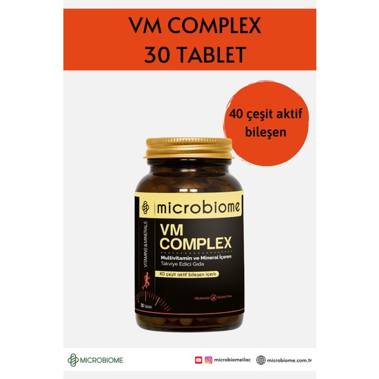 Microbiome Vm Complex Multivitamin 30 Tablet Fiyatı