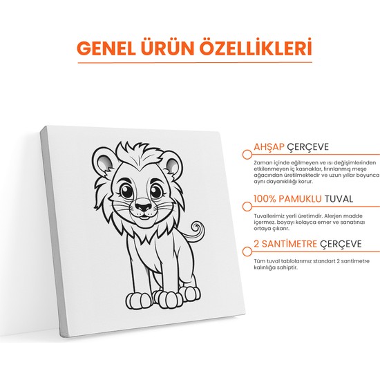 Tablofest Patates Kızartması Çocuklar Için Tuval Boyama No Fiyatı