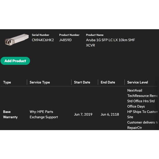 HP Aruba J4859D 1g Sfp Lc Lx 10KM Smf Gbic Modül Fiyatı