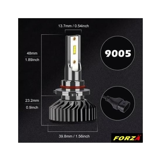 12V-24V Hb3 9005 Csp LED Xenon Far Ampul Seti 55W 6500K 8000 Fiyatı