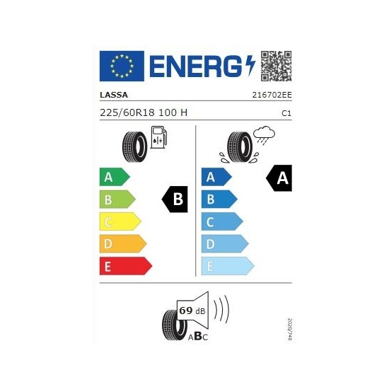Lassa 225/60 R18 100H Competus H/p 2 Suv Yaz Lastiği (Üretim Fiyatı
