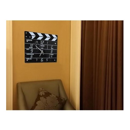 Supertrend Clapperboard Clock Analog Klaket Duvar Saati Fiyatı