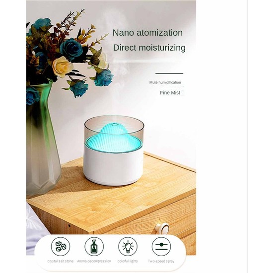 Zeeful 200ML USB Tuz Lambası Nemlendirici 2 In 1 Ev USB Gece Fiyatı
