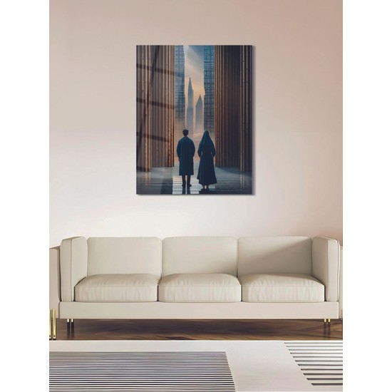 Shiny Art Rahibe Ve Rahip Cam Tablo - Mod073 Fiyatı
