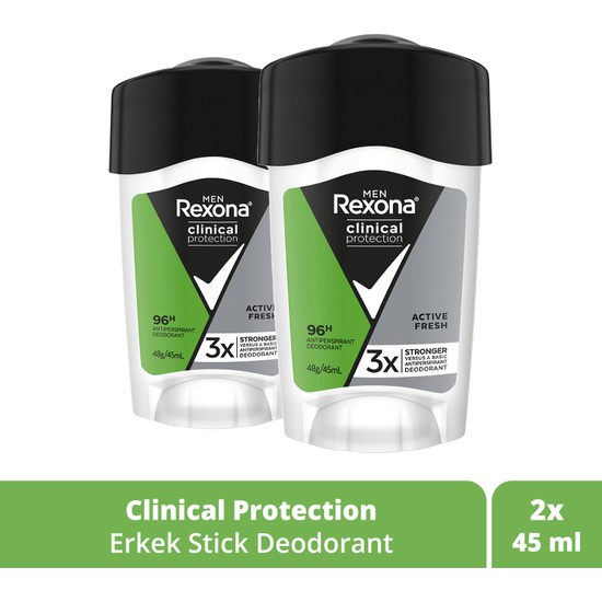 Rexona Men Clinical Protection Stick Deodorant Active Fresh Fiyatı
