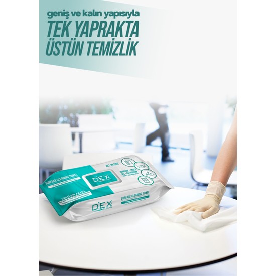 Dex Clean Yüzey Temizlik Havlusu 100'LÜ X6 Fiyatı
