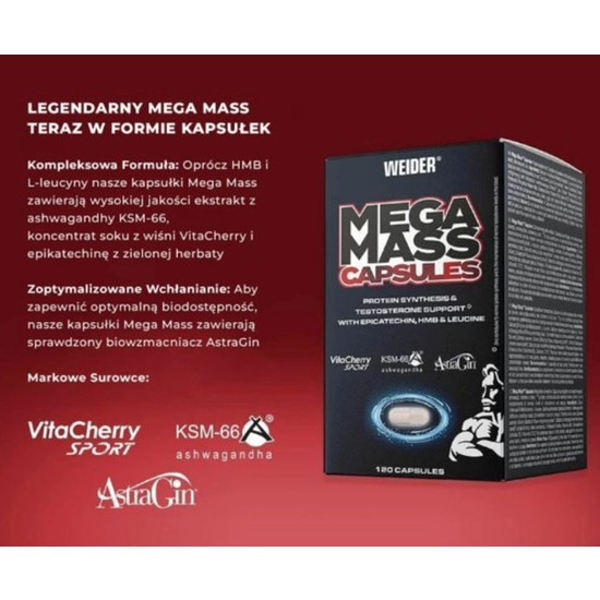 Weıder Mega Mass Capsules - Super Powerful Muscle Growth Fiyatı