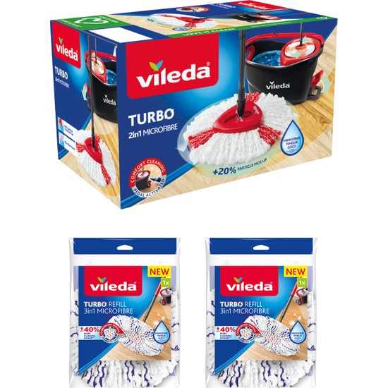 Vileda Turbo 2in1 Temizlik Seti + 3in1 Yedek Paspas - OnuAl Fiyat Arşivi