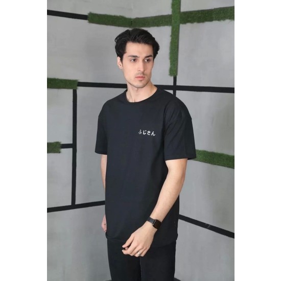 Dayn Gante Bisiklet Yaka Baskılı Oversize T-Shirt - Siyah Fiyatı