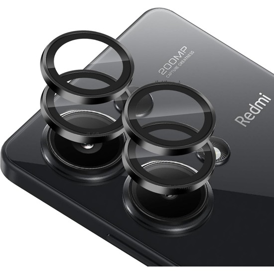 MTK Moveteck Xiaomi Redmi Note 13 Pro 4g Kamera Koruma Lens Koruyucu Temperli Cam Ikili Mercek