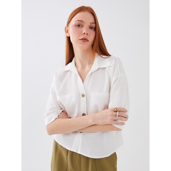 LC Waikiki Lcw Vision Düz Oversize Kadın Gömlek Fiyatı