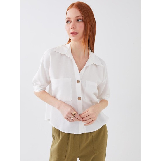 LC Waikiki Lcw Vision Düz Oversize Kadın Gömlek Fiyatı