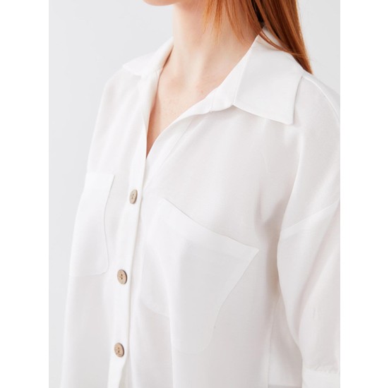 LC Waikiki Lcw Vision Düz Oversize Kadın Gömlek Fiyatı