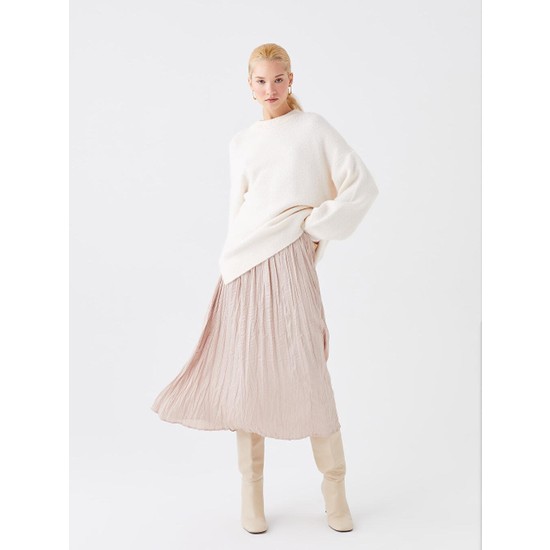 LC Waikiki Lcw Vision Beli Lastikli Rahat Kalıp Kadın Etek Fiyatı