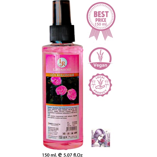 Gül Kolonyası (Sprey Başlıklı) Fiyatı - Taksit Seçenekleri