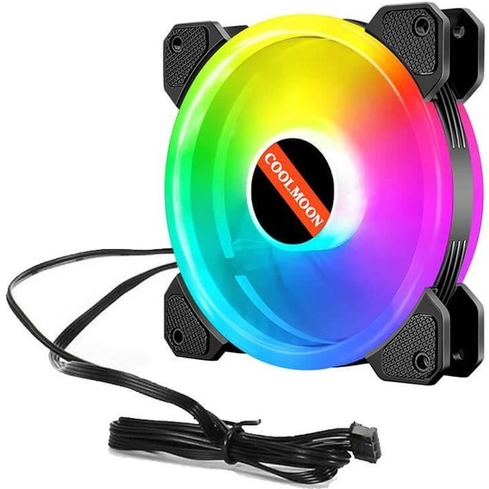 Cool Moon Coolmoon Rgb Kasa Fanı 12 cm - 12V - 6 Pin Fiyatı