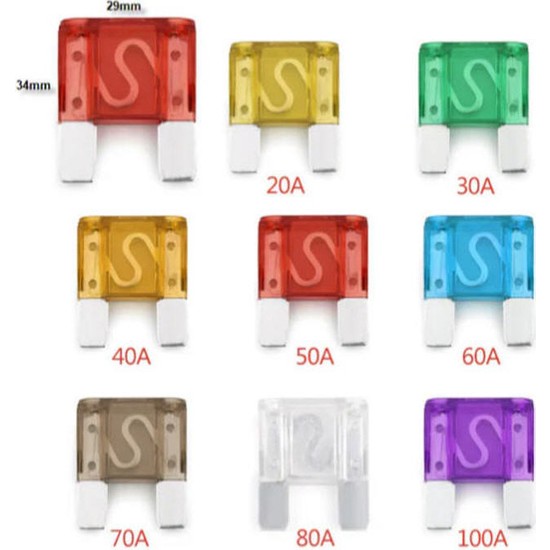 Zembil 5 Adet 40 Amper Maxi Maksi (Büyük) Boy Bıçak Sigorta Fiyatı