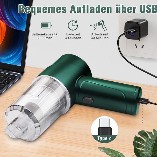 Teedoo El Süpürgesi, Kablosuz 6000PA, Mini Araç Süpürgesi, Hafif ...