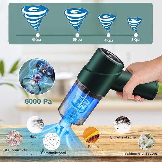 Teedoo El Süpürgesi, Kablosuz 6000PA, Mini Araç Süpürgesi, Fiyatı