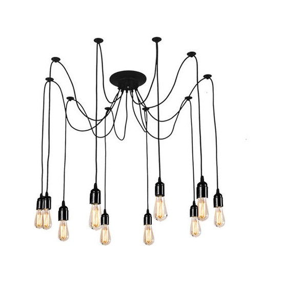 Xinhang 10 Lights Spider Shape Pendant Light, E27 Multi Bulb Fiyatı