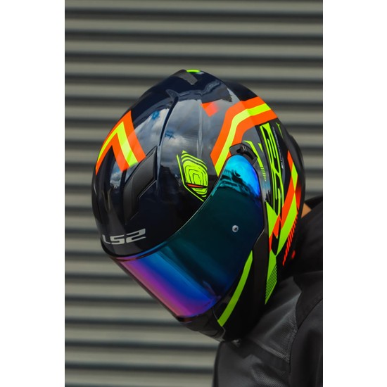 LS2 Stream Evo Reflex Mavi Turuncu Kask Fiyatı - Taksit Seçenekleri