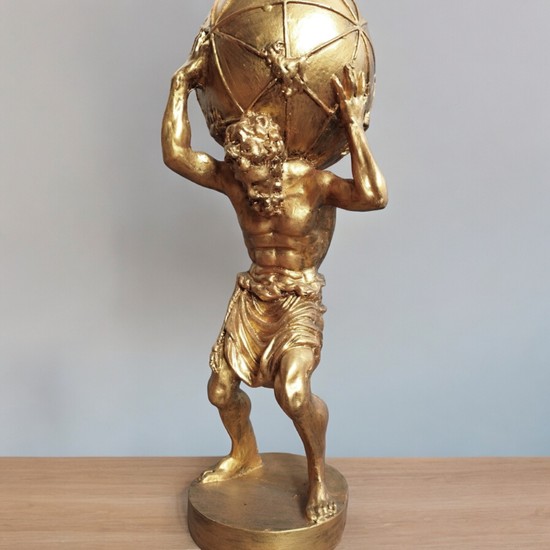 Alin Sanat Heykel Sırtında Dünya Taşıyan Büyük Boy Atlas Fiyatı