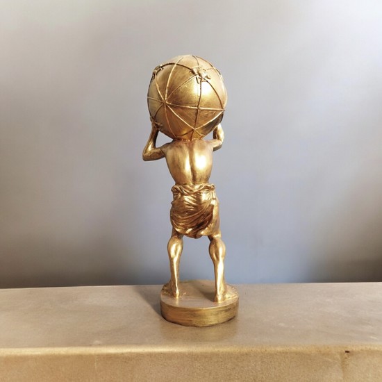 Alin Sanat Heykel Sırtında Dünya Taşıyan Büyük Boy Atlas Fiyatı