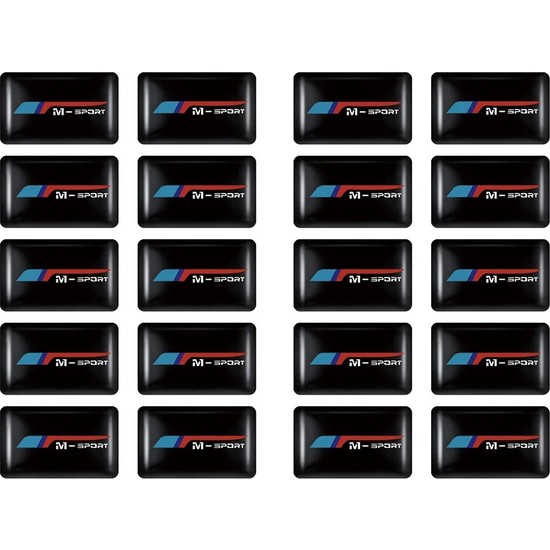 Bmw M Sport Logo Stıcker (10 Adet) Fiyatı - Taksit Seçenekleri