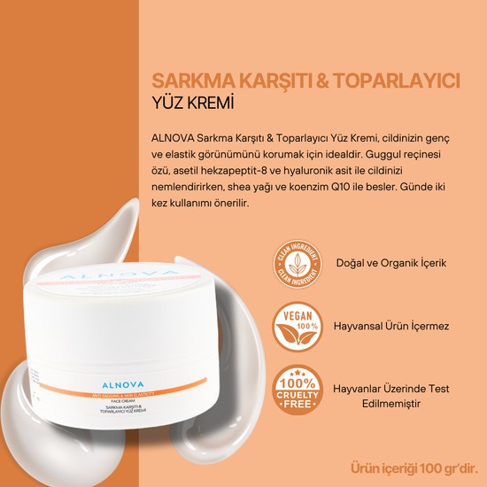 Alnova Sarkma Karşıtı & Toparlayıcı Yüz Kremi Fiyatı