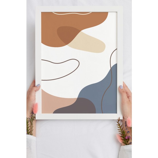 DuoArt Geometrik/abstract Soyut Dekoratif/ Ahşap Çerçeveli Fiyatı