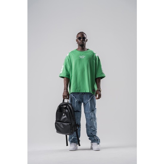 Go Gang Own Bowl 90 Yeşil Bisiklet Yaka Oversize T-Shirt Fiyatı