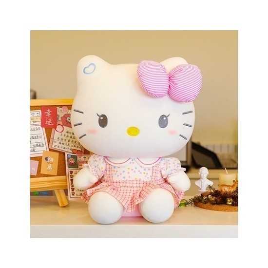 Ordinary1 Hello Kitty Kedi Peluş Oyuncak Kızlar Için Doğum Fiyatı