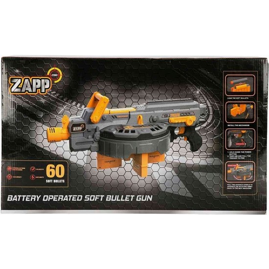 4573 Zapp Toys 60 Mermili Sünger Dart Atan Silah 54 cm Fiyatı