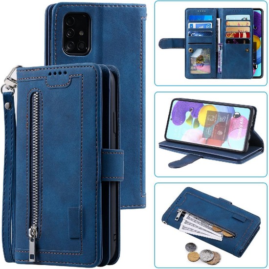 Samsung Galaxy Için Flip Case A53 5g Kickstand 9 Kart Fiyatı