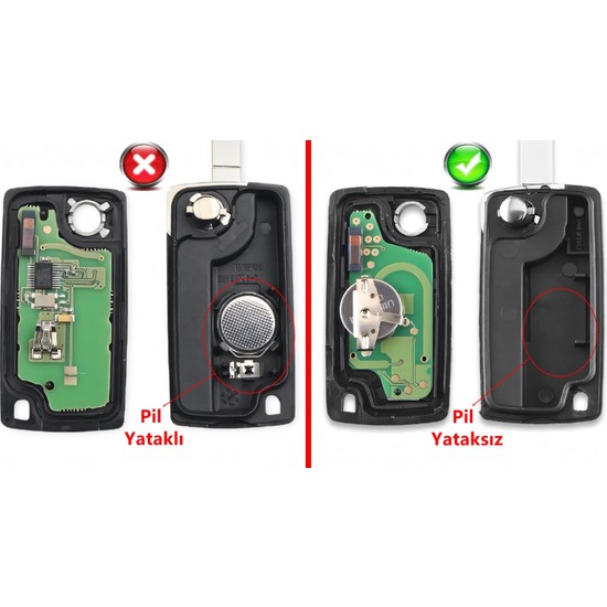 Kasey Citroen Berlingo C3 C4 C5 Uyumlu Kumanda Kabı Anahtar Fiyatı