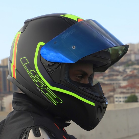 Ls2 Rapıd 2 Extra Mat Neon Sarı-Navy Mavi Kask Fiyatı