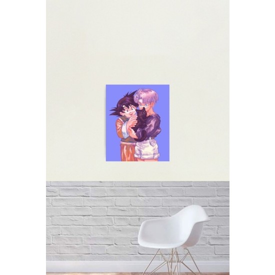 Jeronkarji Trunks Goten ve Cat Dragon Ball Z Tablo Ahşap Fiyatı