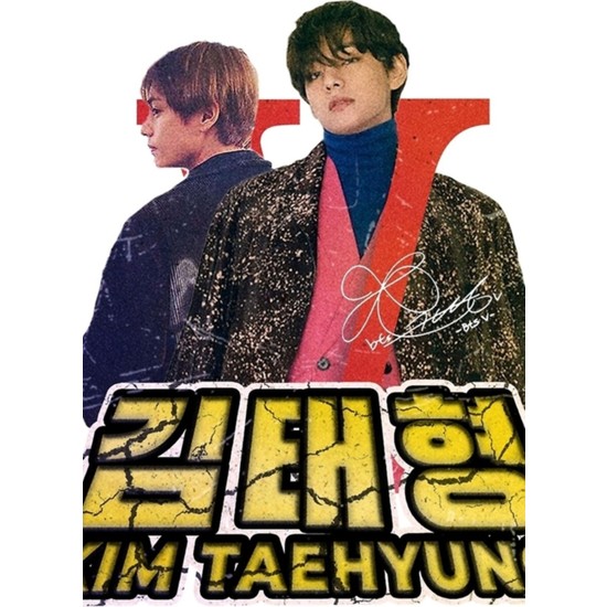 Jeronkarji Bts V (Kim Taehyung) Yakışıklı Adam. Tablo Ahşap Fiyatı
