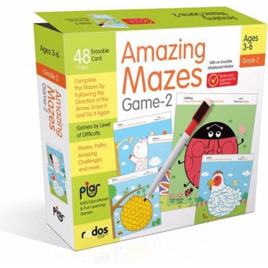 Amazing Mazes Game -2 - Grade-Level 2 - Ages 3-6 Kitabı ve Fiyatı