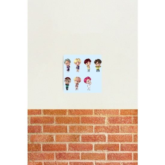 Jeronkarji Bts Evi Karakter Tablo Ahşap Poster Dekoratif Fiyatı