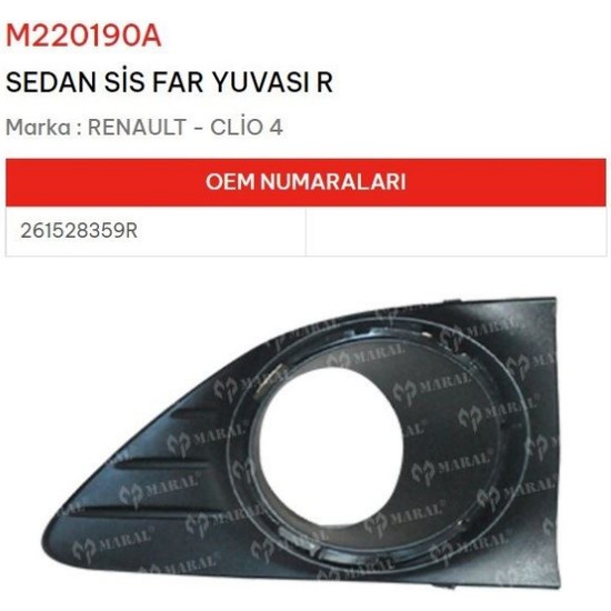 Clio 4 Ön Sis Far Çerçevesi Sol 261528359R Gns Gold Fiyatı