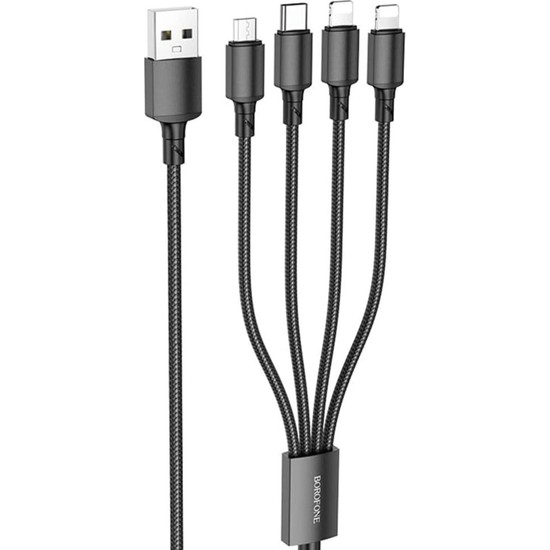 Mg Store 4in1 USB Kablo Lightning + Micro + Type-C 4'ü 1 Fiyatı