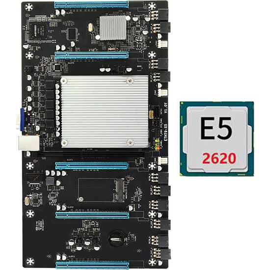 Guitar ETH79-X5 Btc Madencilik Anakart ile E5 2620 Cpu H61 Fiyatı