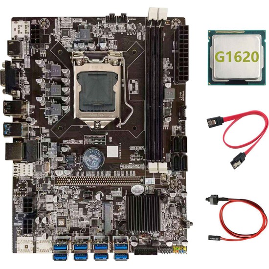 Guitar B75 Btc Madencilik Anakart + G1620 Cpu + Sata Kablosu Fiyatı