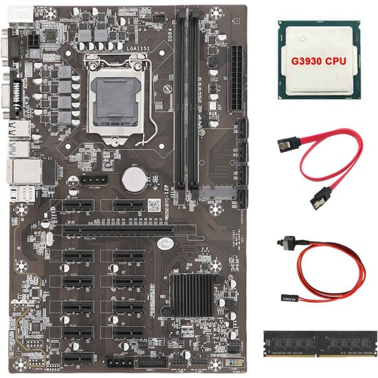 Guitar B250 Btc Madencilik Anakart 12 PCIE16X Grafik Kartı Fiyatı